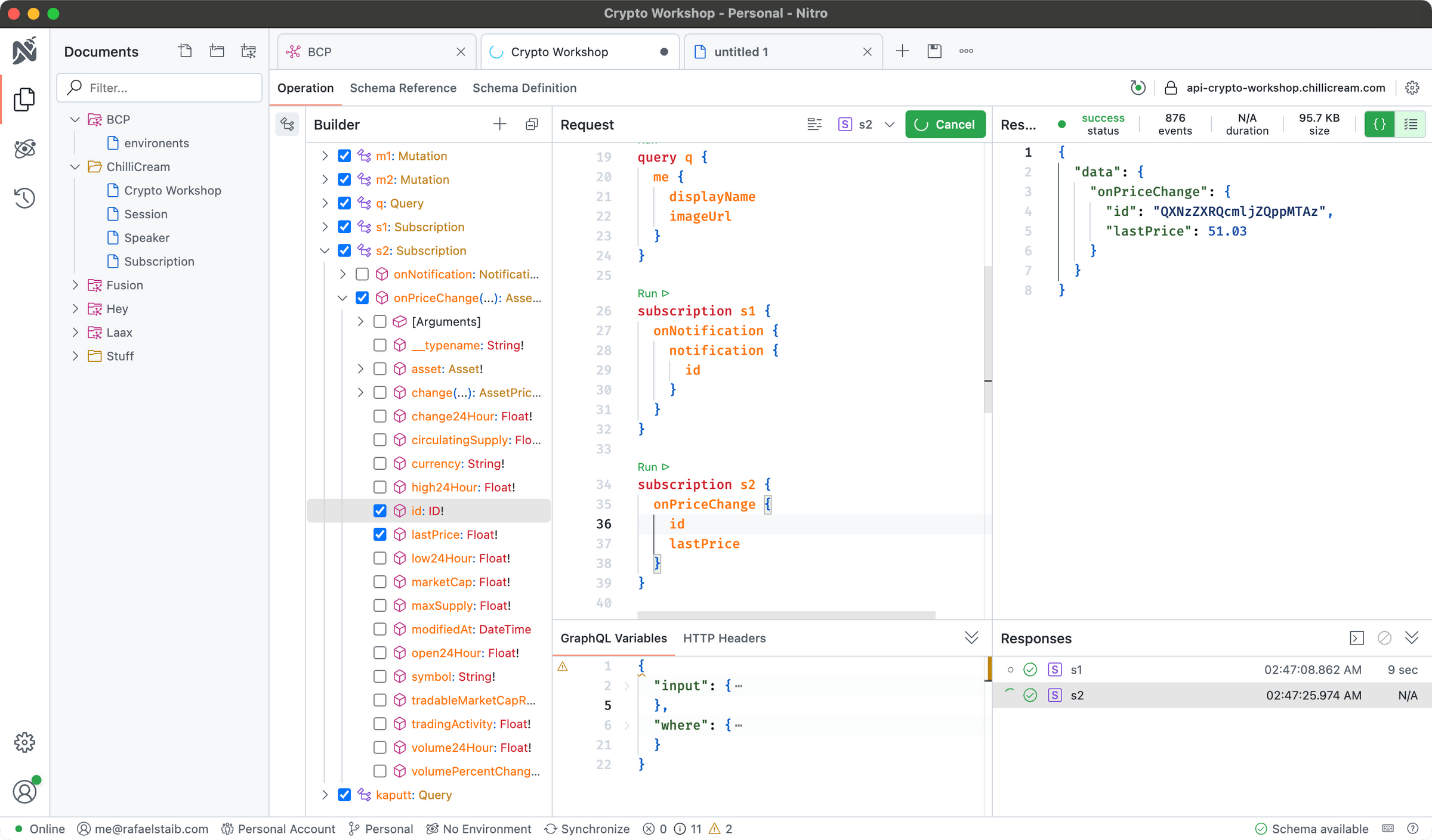 Nitro / GraphQL IDE - ChilliCream GraphQL Platform